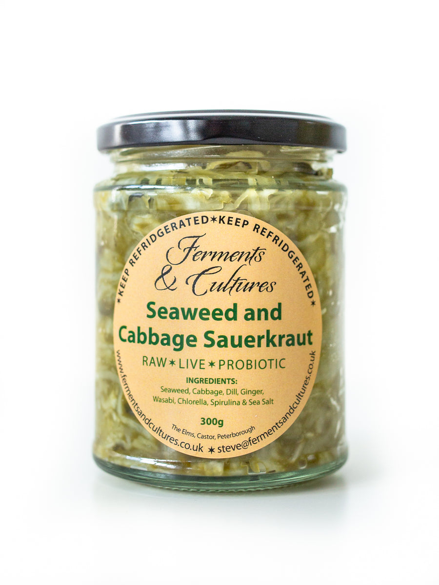 Seaweed & Cabbage Kraut – Ferments & Cultures